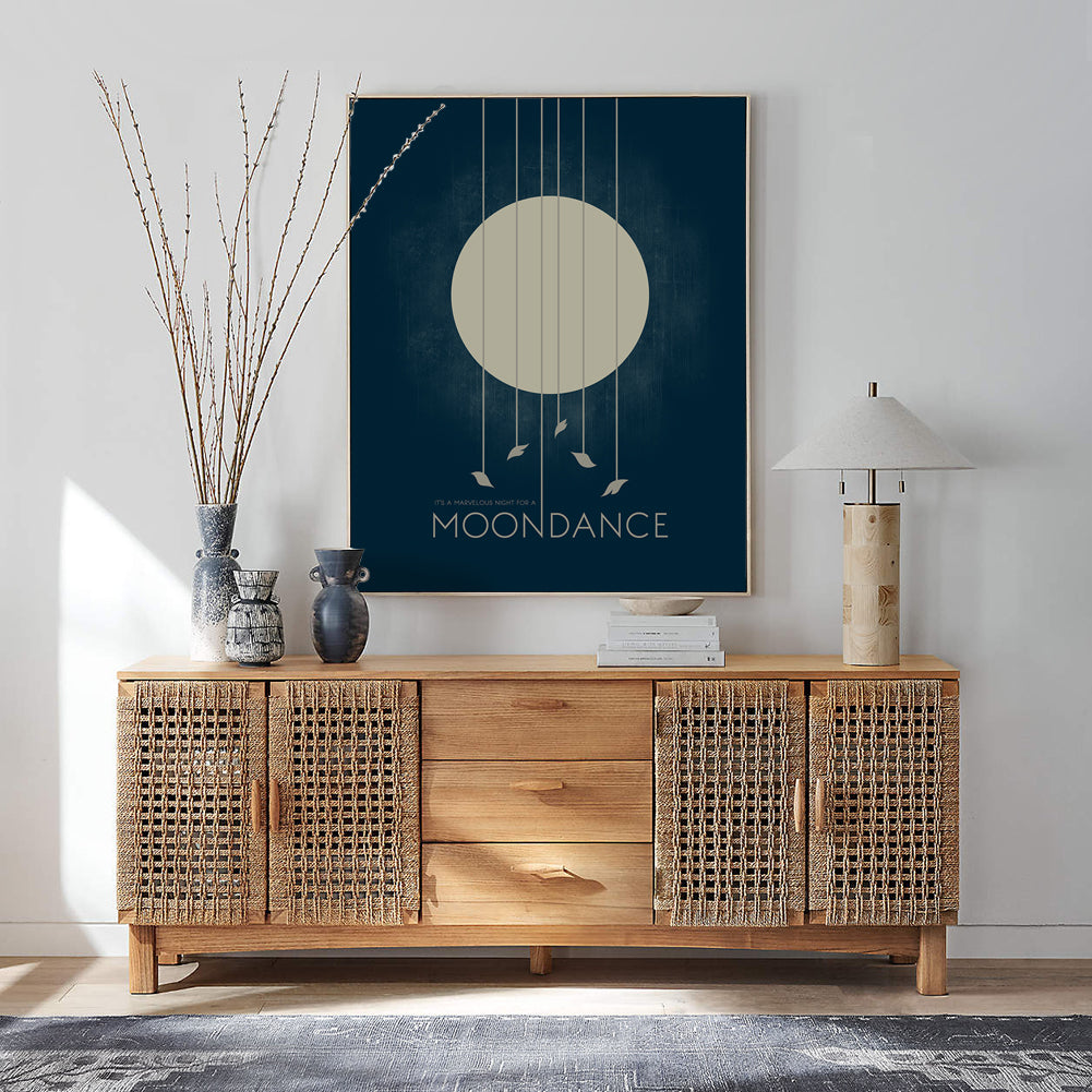 Moondance | Van Morrison song lyric wall art music poster — Lyrical ...