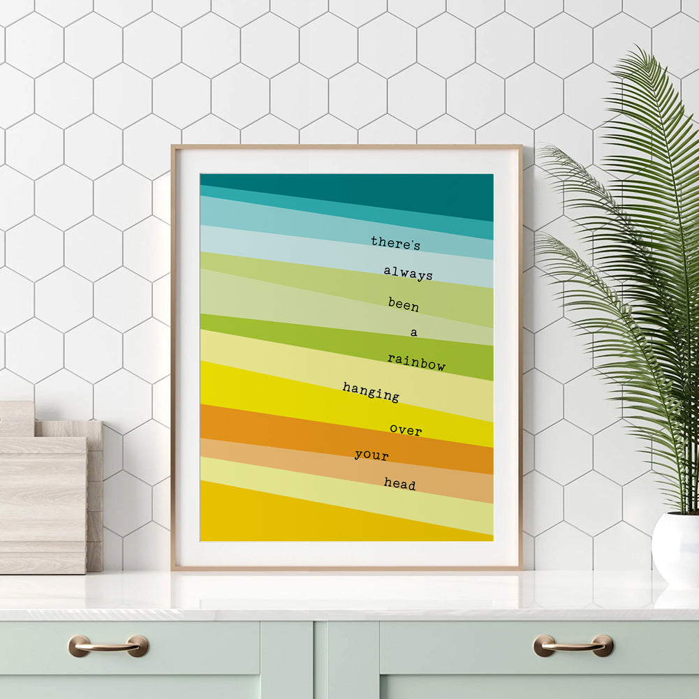 Rainbow | Kacey Musgraves song lyric wall art music poster — Lyrical ...