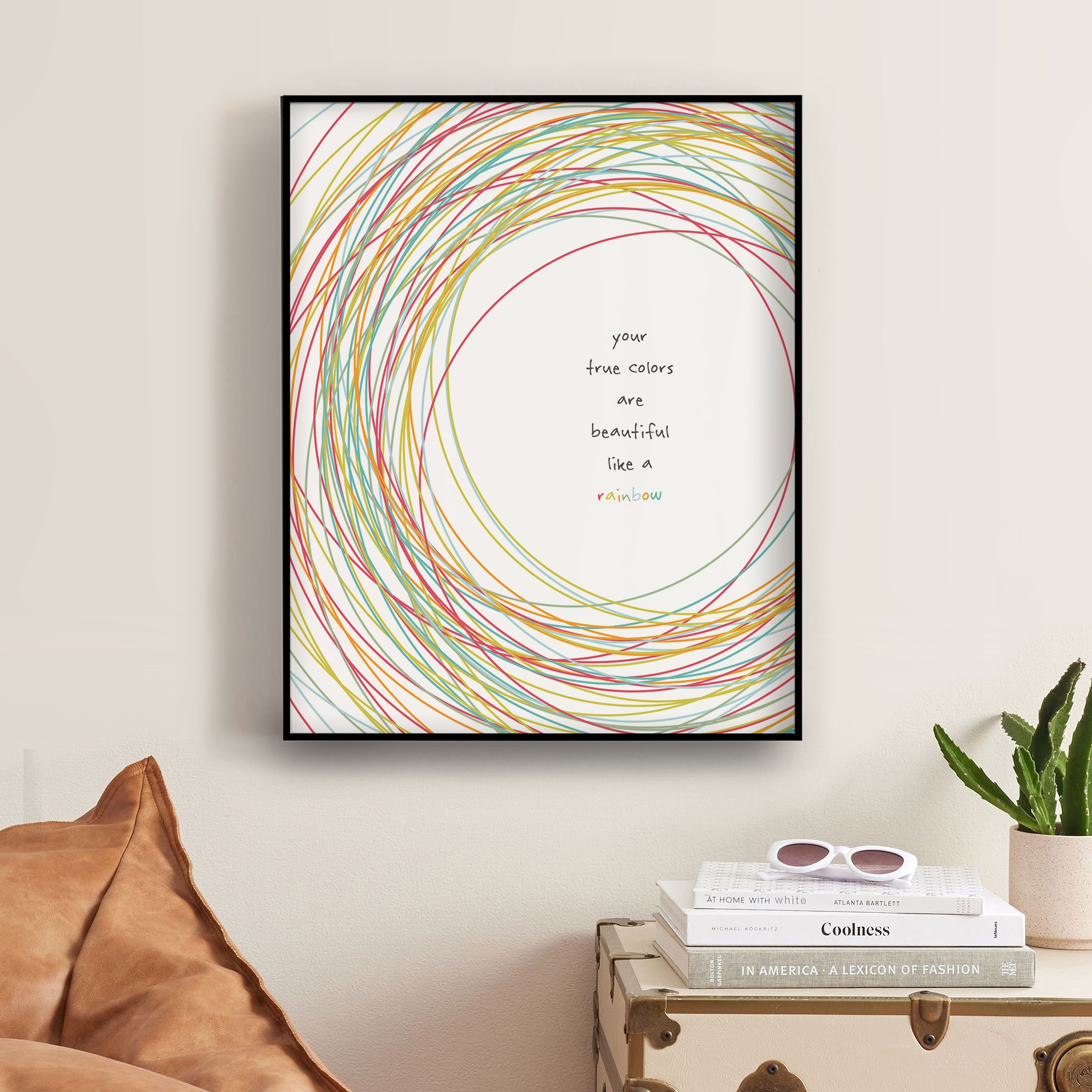 True Colors | Cyndi Lauper - song lyric wall art music poster — Lyrical ...