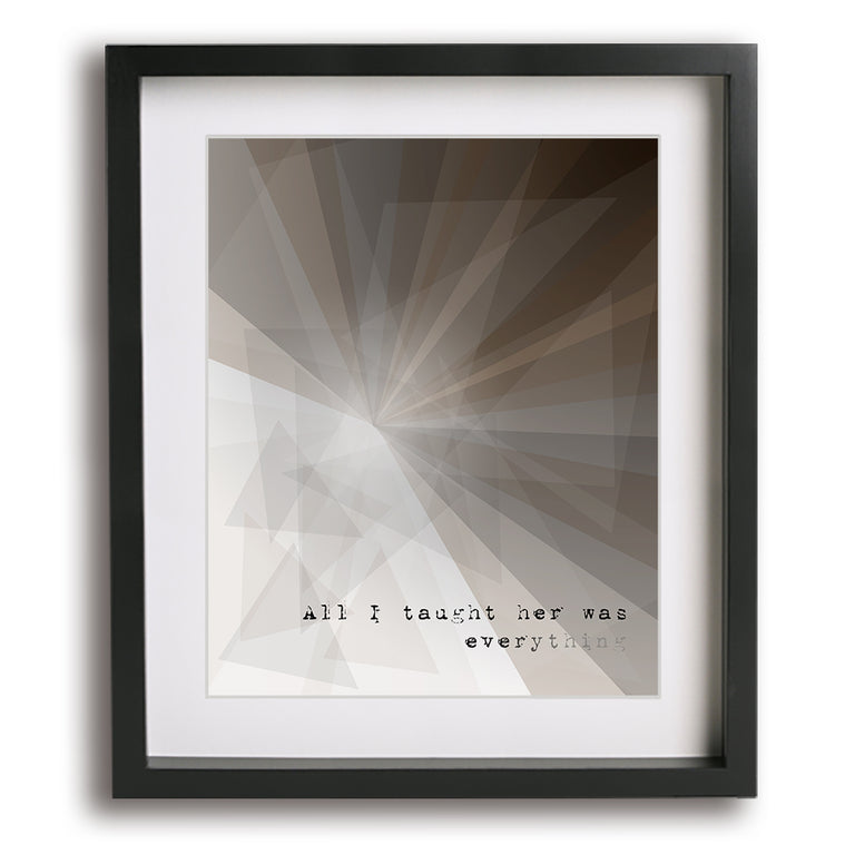 Modern song lyric art inspired by music. — Lyrical Artworks